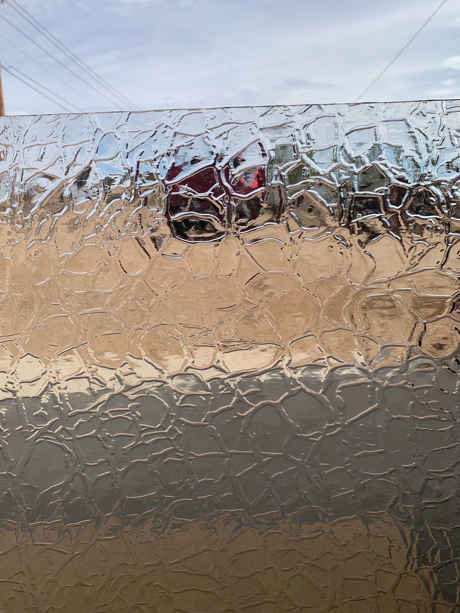 Stained Glass Clear Crackle Spectrum SHEET | Etsy