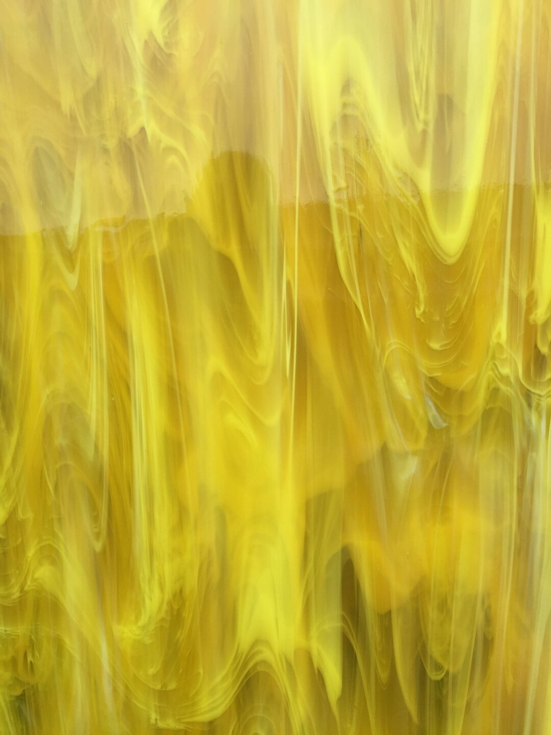 Stained Glass Sheet Yellow White Wispy Spectrum MOSAIC - Etsy