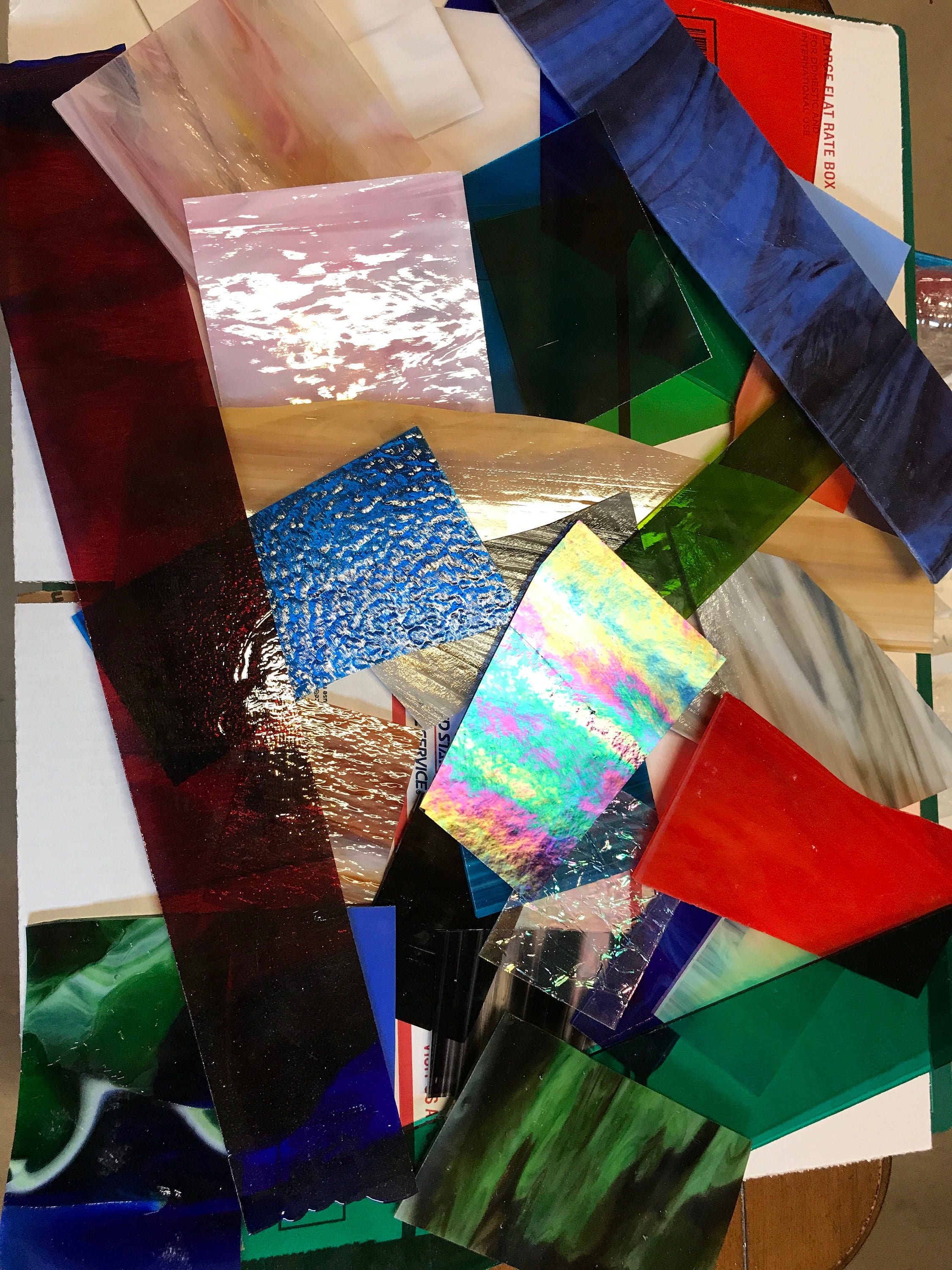 Stained Glass 10 Pounds PREMIUM SCRAP FOR Mosaic Art Glass Art Mosaic ...