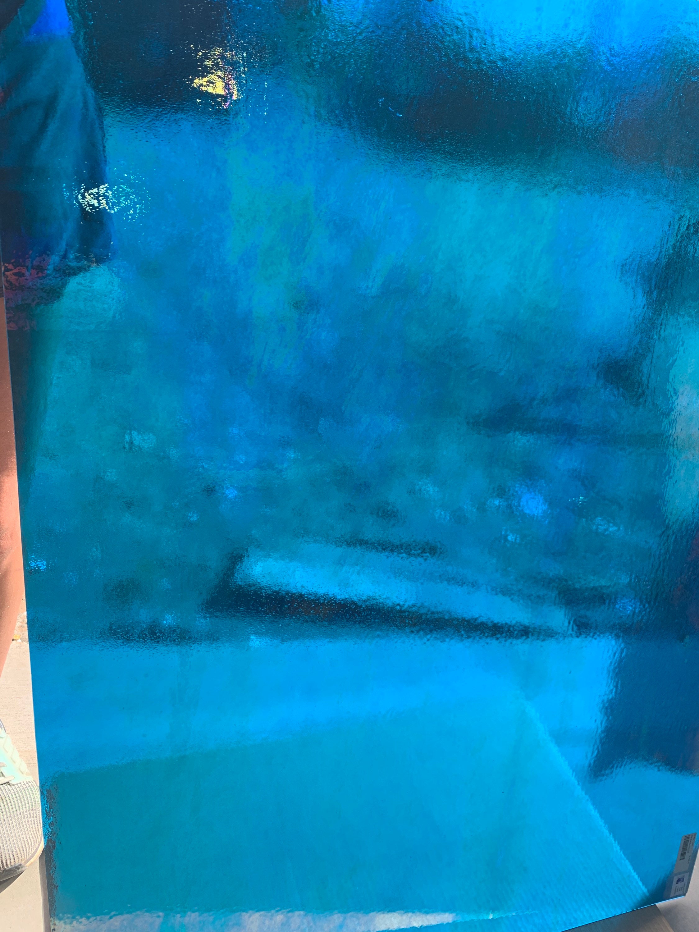 Stained Glass Sea Blue Transparent Luminescent 96 WISSMACH | Etsy