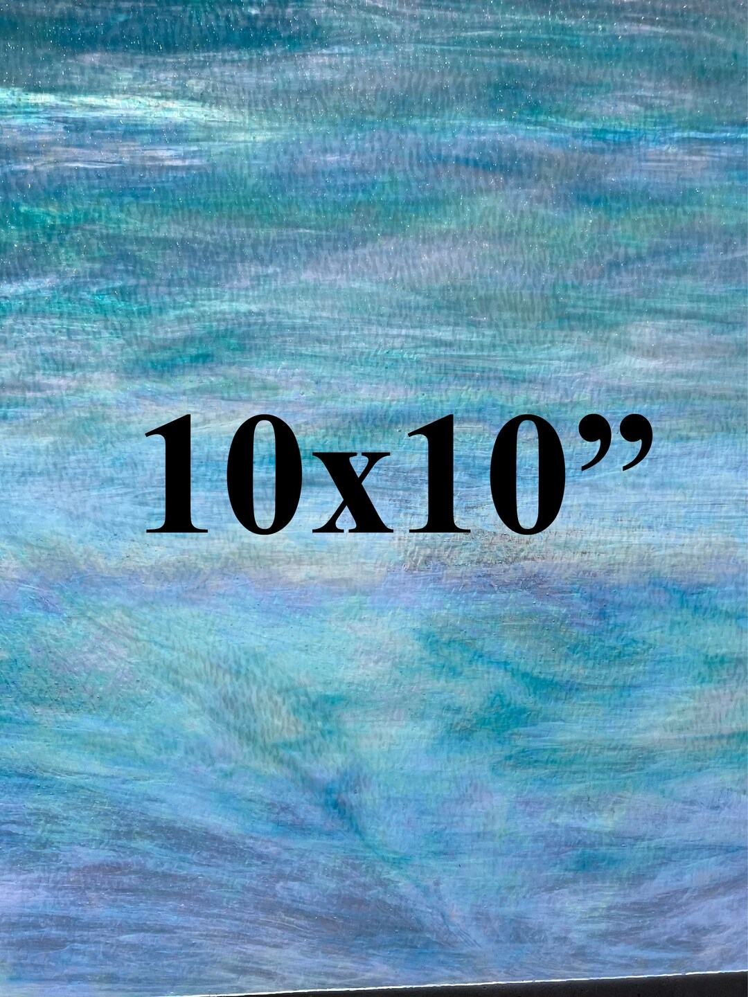10x10 Stained Glass Sheet Sky Blue Wisspy Opal Granite Iridized ...