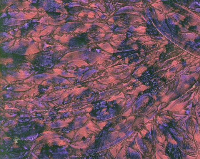 Stained Glass Sheet Purple Bluegreen Van Gogh MOSAIC - Etsy