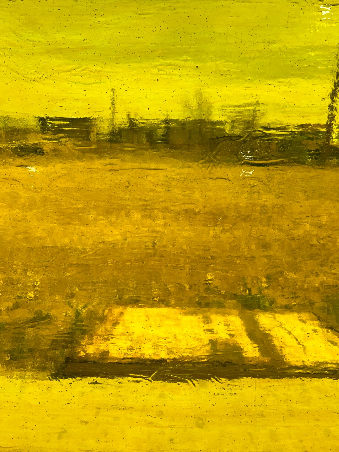 Stained Glass Sheet Yellow Cathedral Artisan Gem MOSAIC - Etsy