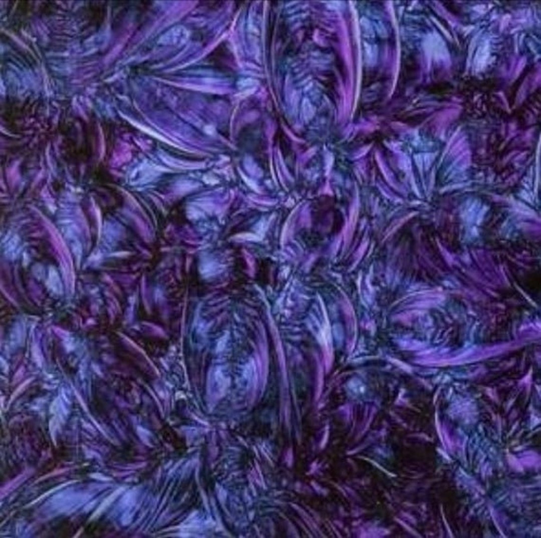 Stained Glass Sheet Blue Violet Van Gogh MOSAIC - Etsy