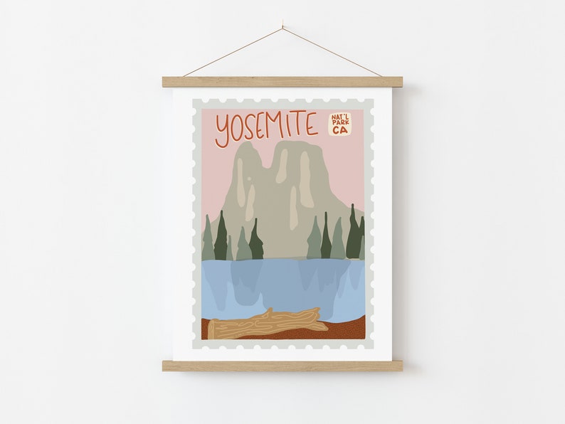 Yosemite National Park Art Print Digital Instant Download Original ...