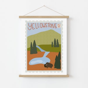 Yellowstone National Park Art Print Digital Instant Download Original ...