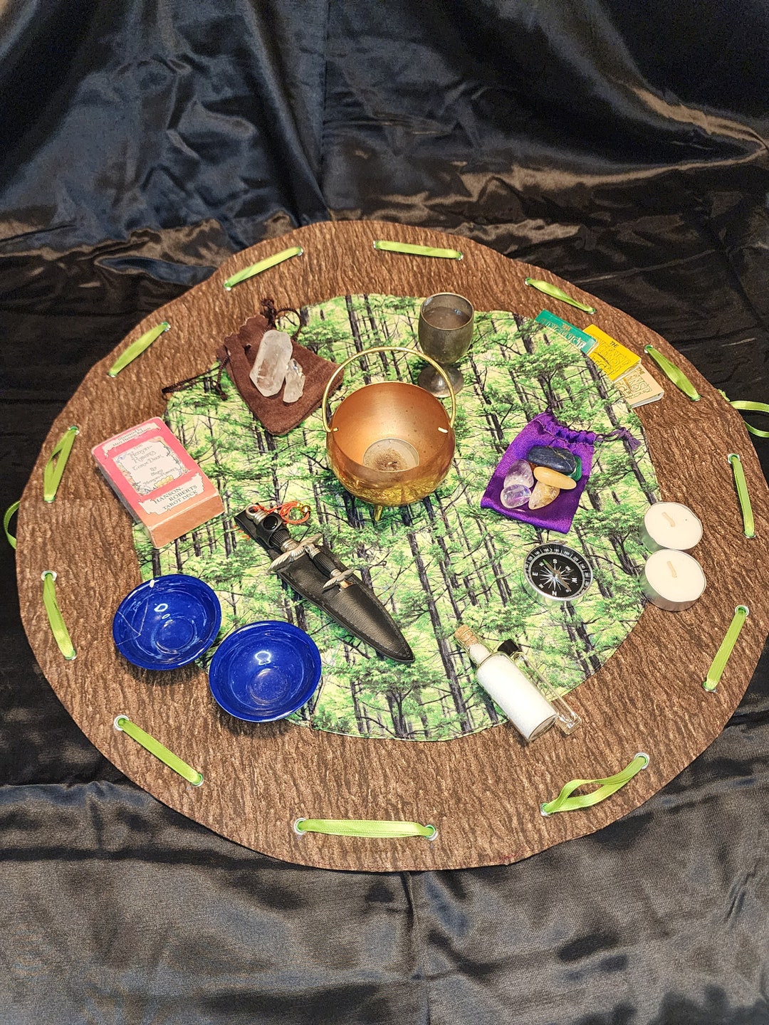 Brown & Green Forest Portable Altar Bag - Etsy