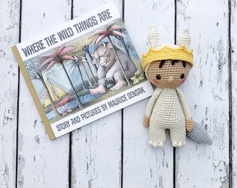 Max Where the Wild Things Are Peg Doll - Etsy