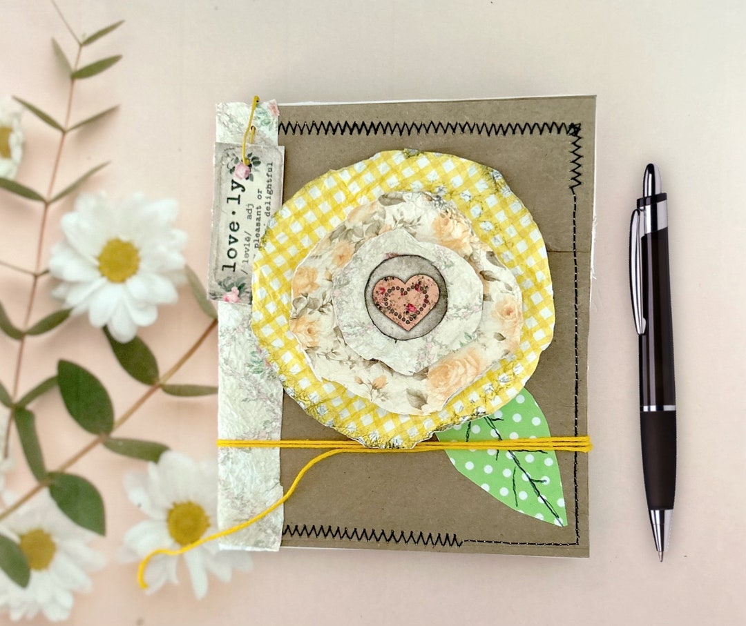 Floral Paper Bag Journal, Paper Bag Notebook, Mini Junk Journal, Eco ...