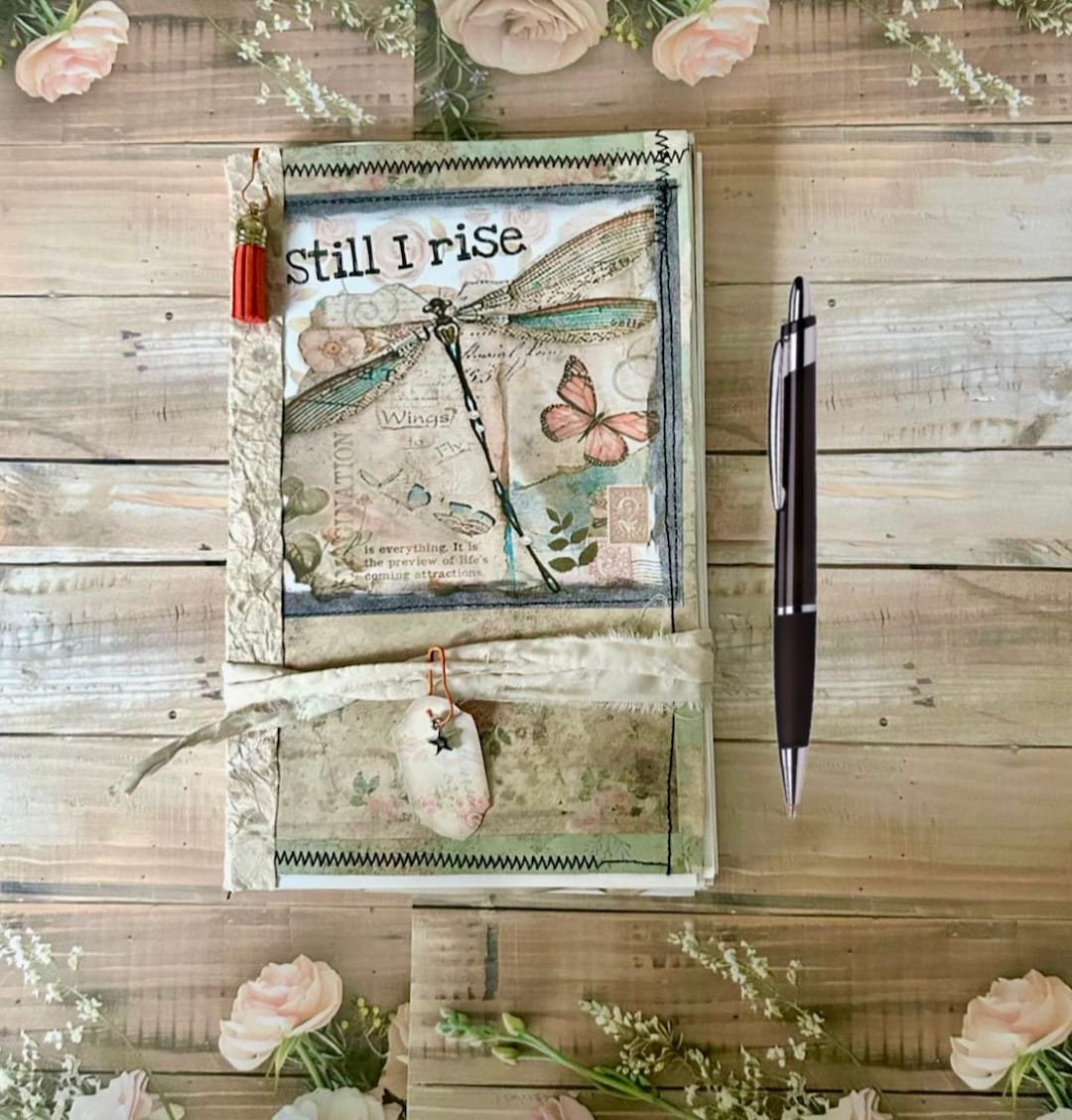 Dragonfly Writing Journal: Coffee Dyed Paper, Handmade Ephemera - Etsy