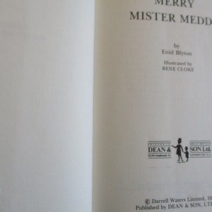 Enid Blyton: Merry Mister Meddle HC 1971 Rewards Series #28 DEAN - Etsy ...
