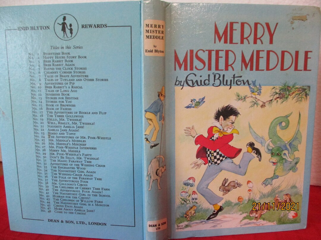Enid Blyton: Merry Mister Meddle HC 1971 Rewards Series 28 DEAN - Etsy ...