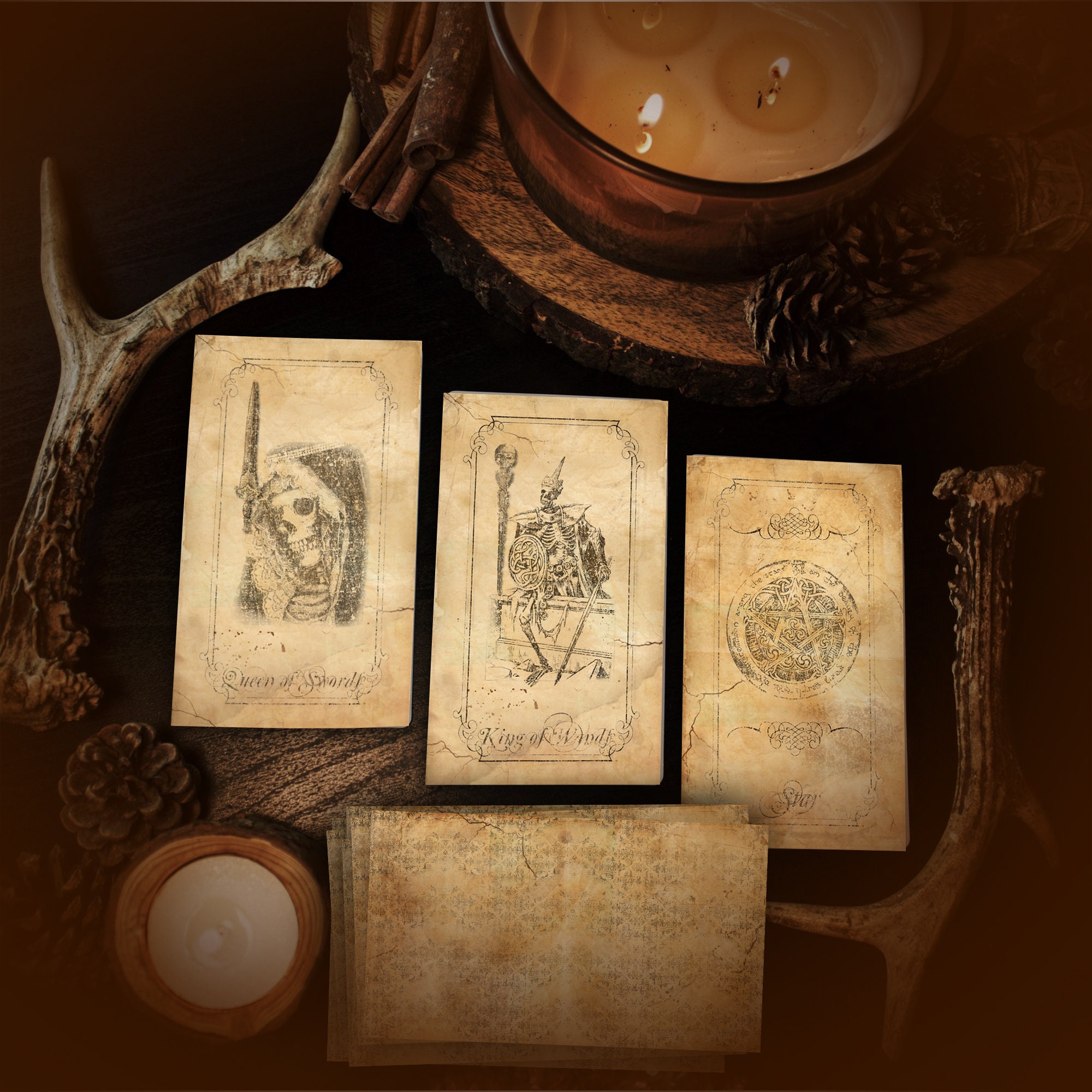 Gothic Tarot Card Set - 78 Cards - Printable - Instant Download - Etsy