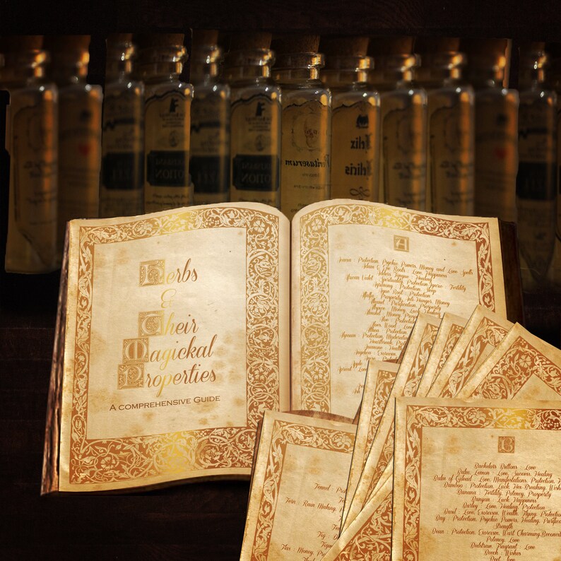 Herbs & Their Magickal Properties - Herbology Pack #2 - Witch - Spell ...
