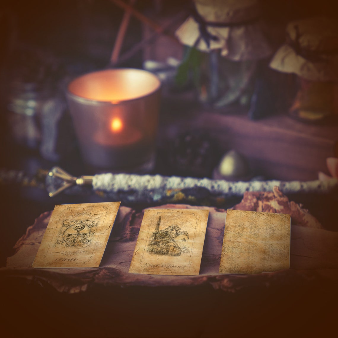 Gothic Tarot Card Set - 78 Cards - Printable - Instant Download - Etsy