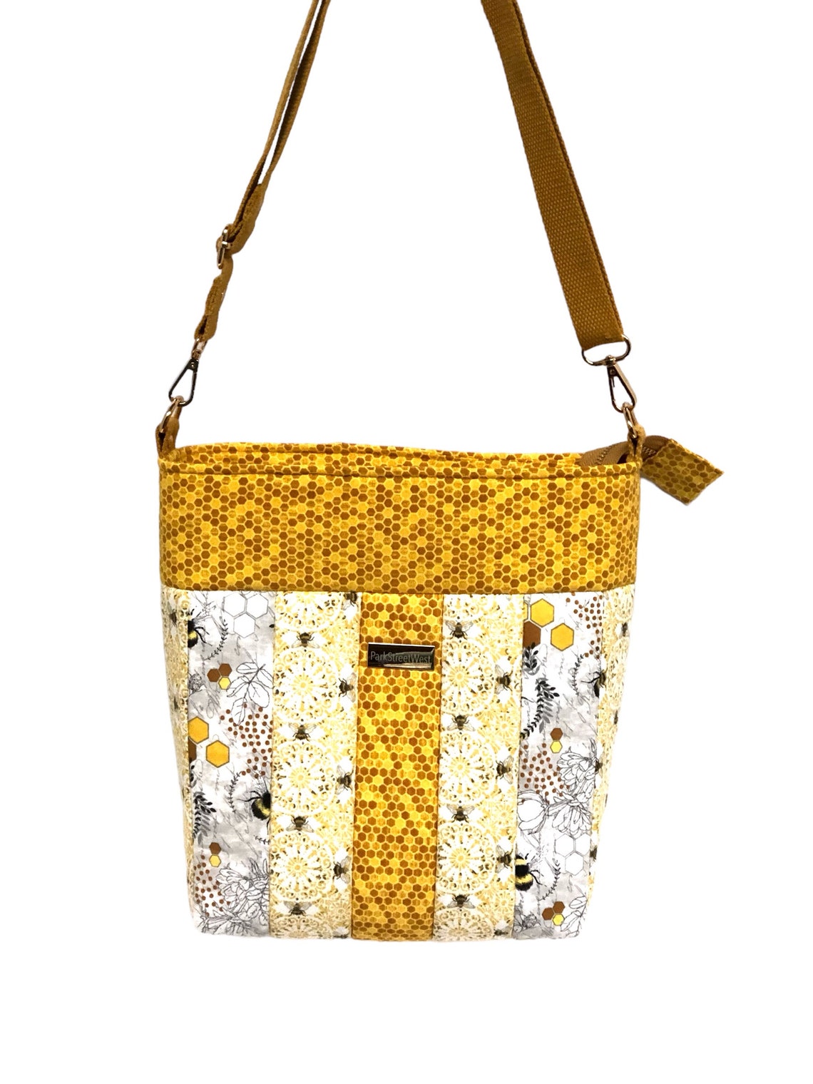 Large Quilted Crossbody Bag With Removable Adjustable Strap, Inside ...