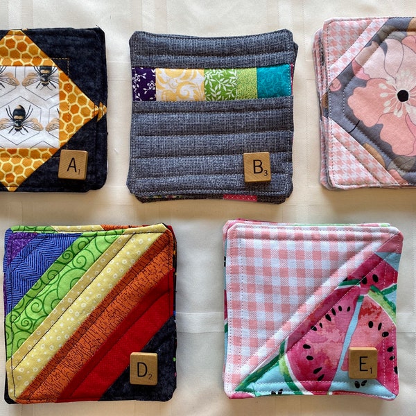 Quilted Coasters - Etsy