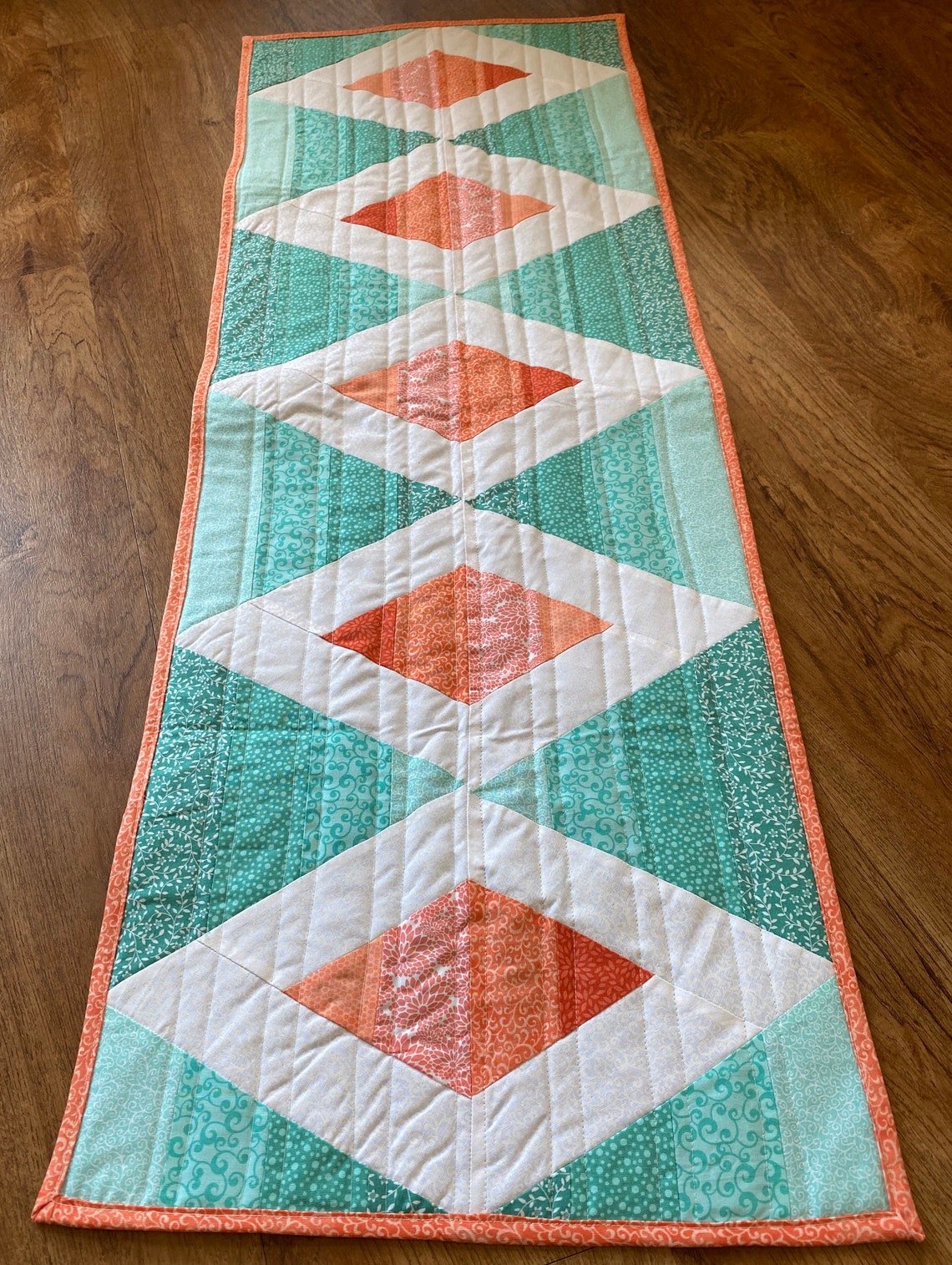 Aztec Diamonds Quilted Table Runner - Etsy