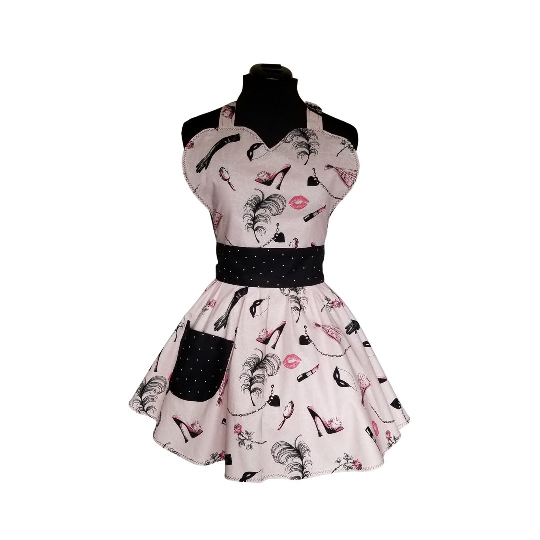 Pink Boudoir Apron Sexy Aprons for Women Vintage Glamour - Etsy