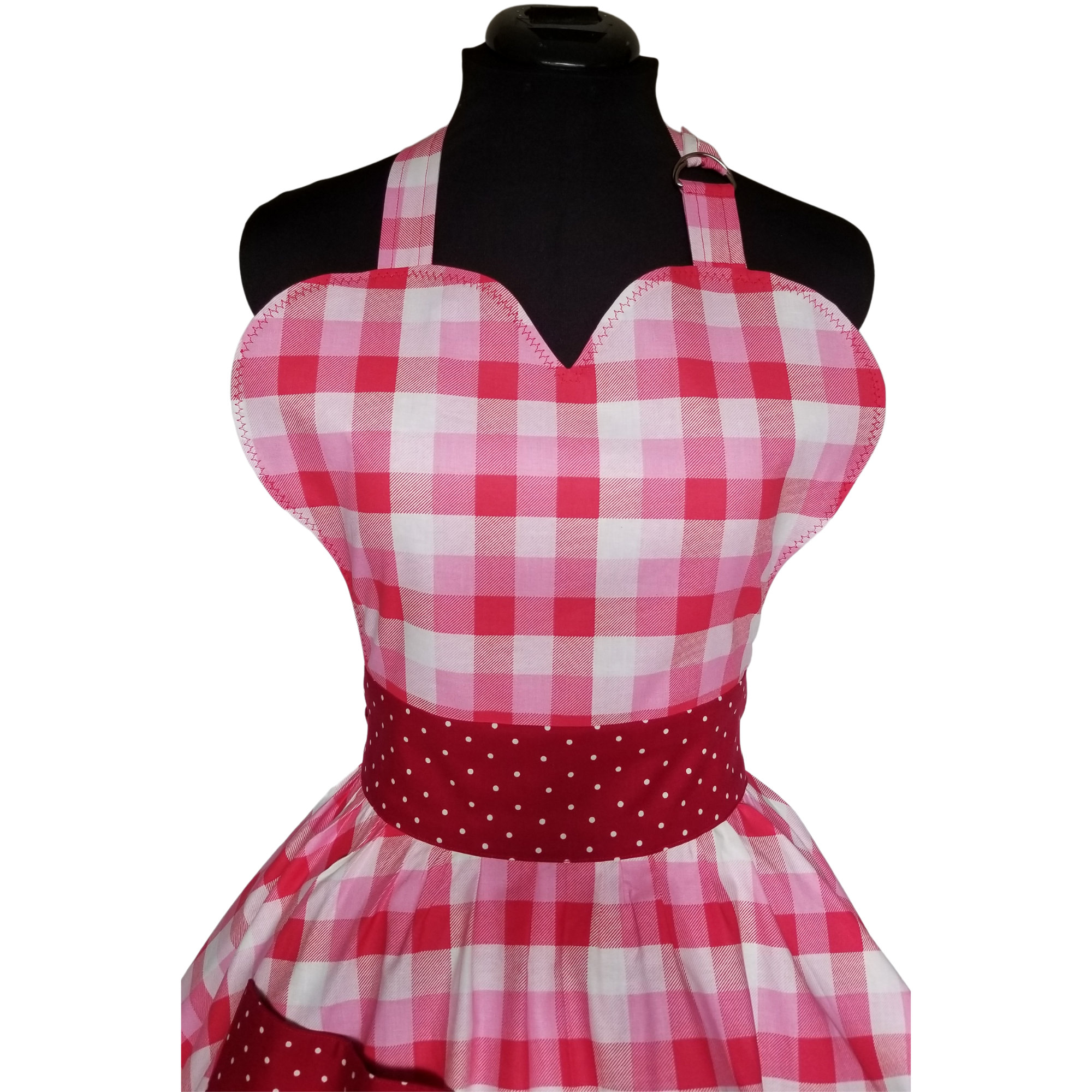 Pink Plaid Valentines Day Apron Sexy Aprons For Women - Etsy Italia