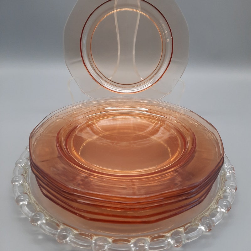 Amber Glass Plates - Etsy