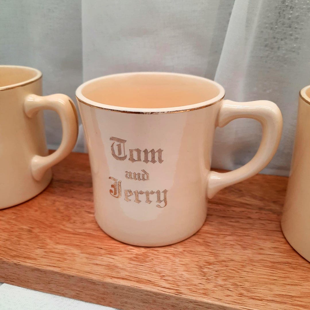 Vintage Homer Laughlin Tom & Jerry Mugs, Set of Four - Etsy