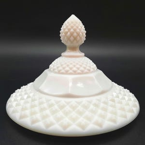 Vintage Milk Glass Vanity Containers/ Lidded Candy Dish or Vase - Etsy