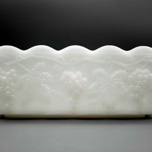Vintage Milk Glass Anchor Hocking Fire King Rectangular Planter, 7.5 ...