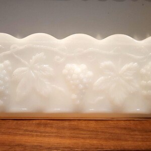 Vintage Milk Glass Anchor Hocking Fire King Rectangular Planter, 7.5 ...
