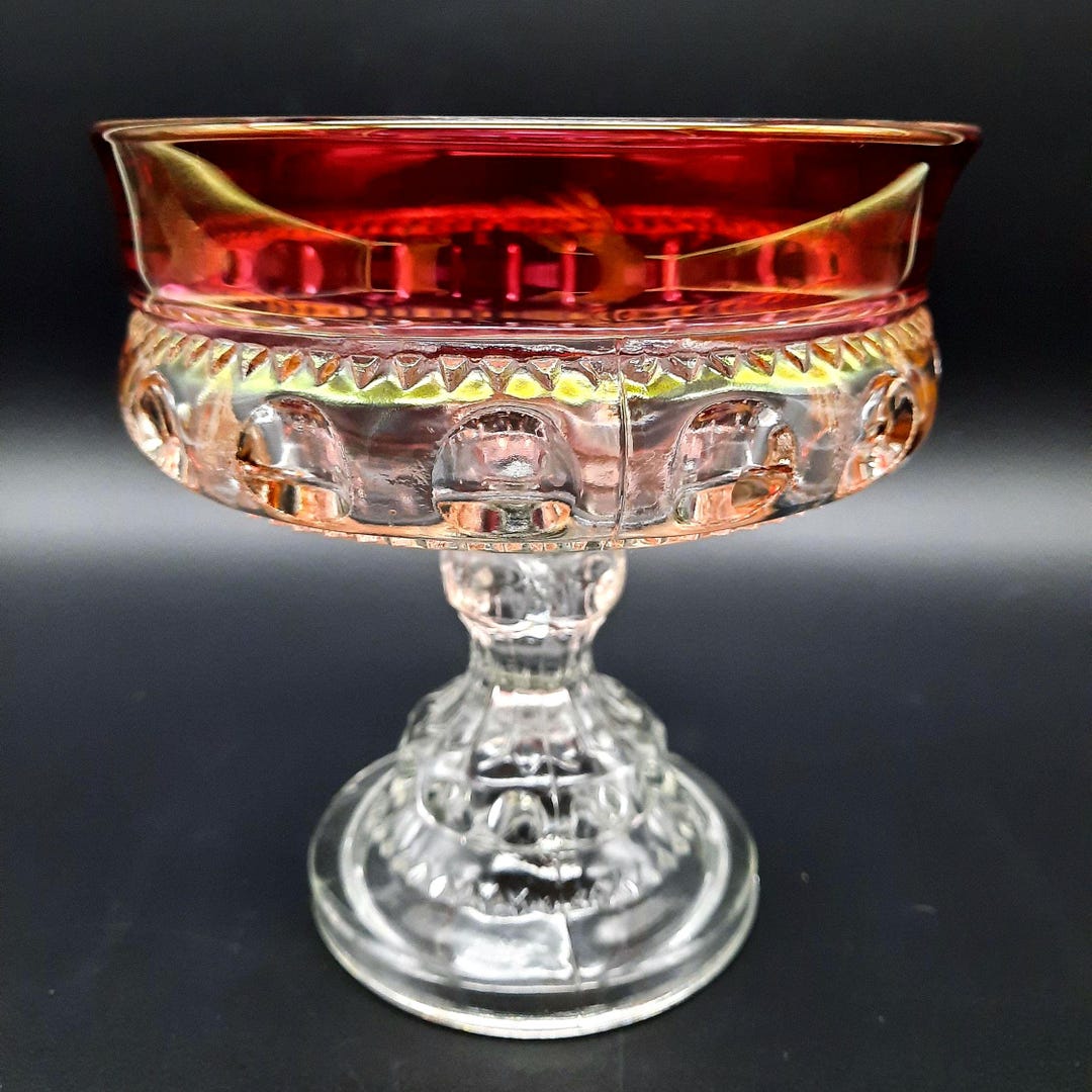 Vintage Compote, Ruby Crown by Colony, 1953-1967 - Etsy