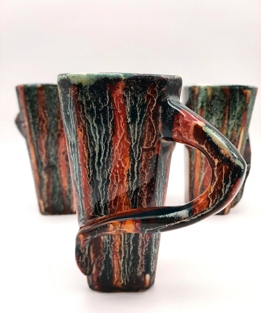 Mid-century Spanish Ceramic Mugs, Set of Four - Etsy