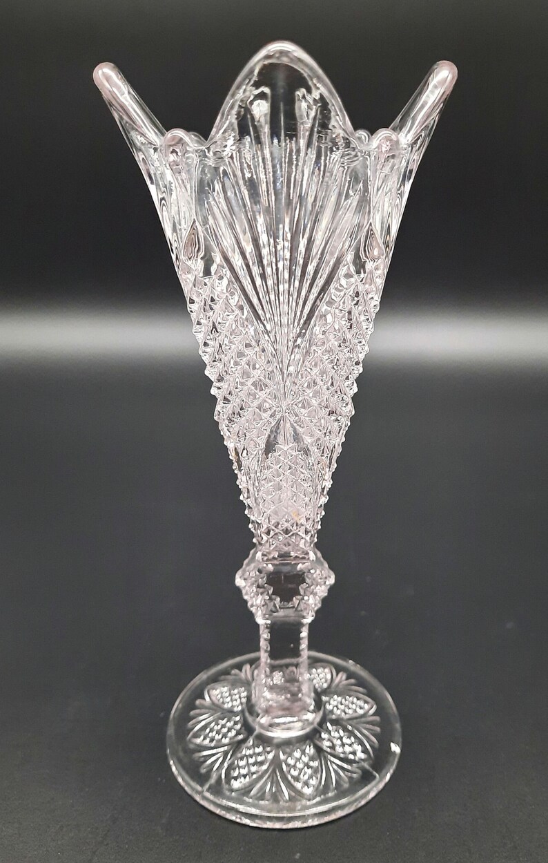Bud Vase, Antique, Early American Pressed Glass, 6 Inches - Etsy