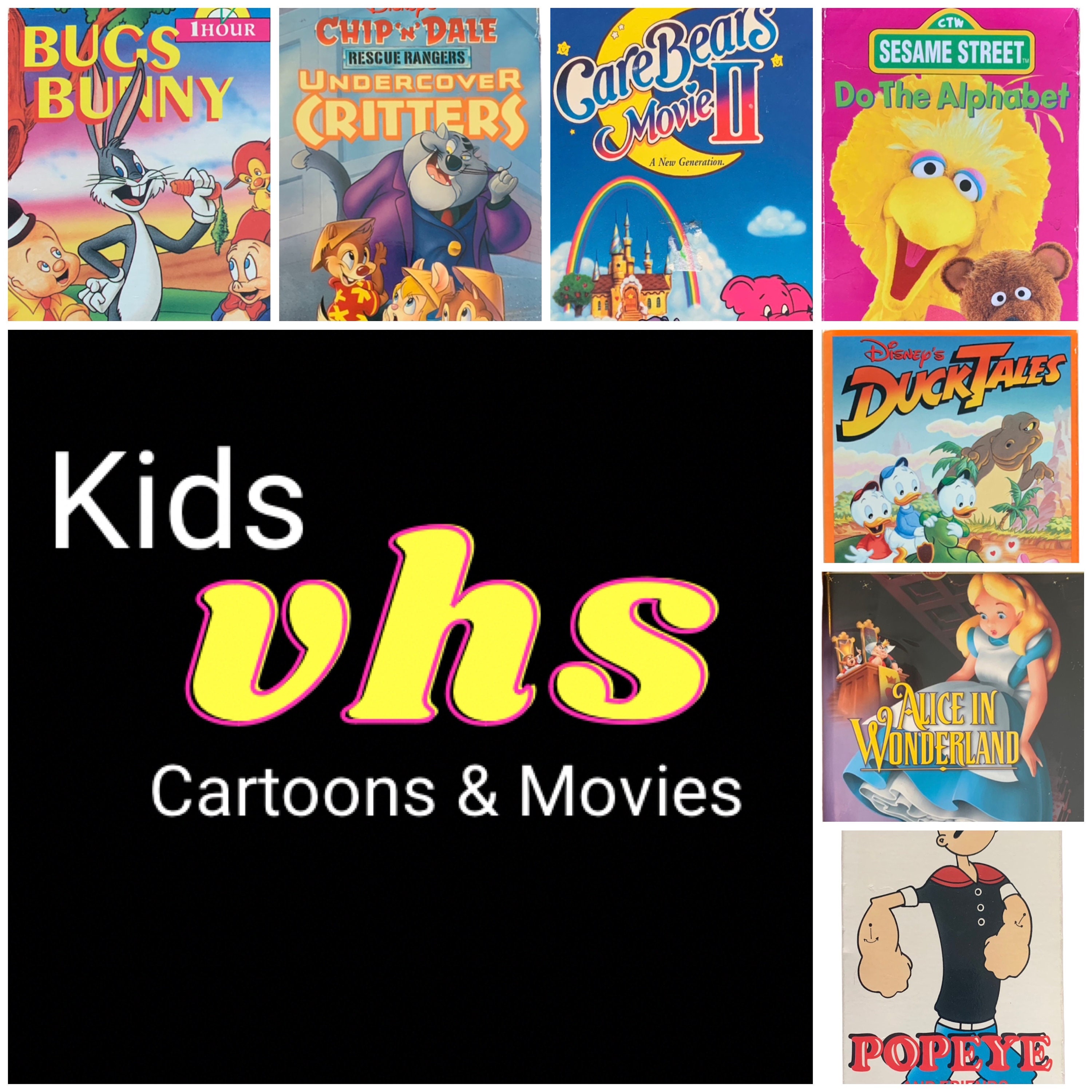 Vintage VHS Kids Cartoons & Movies - Etsy