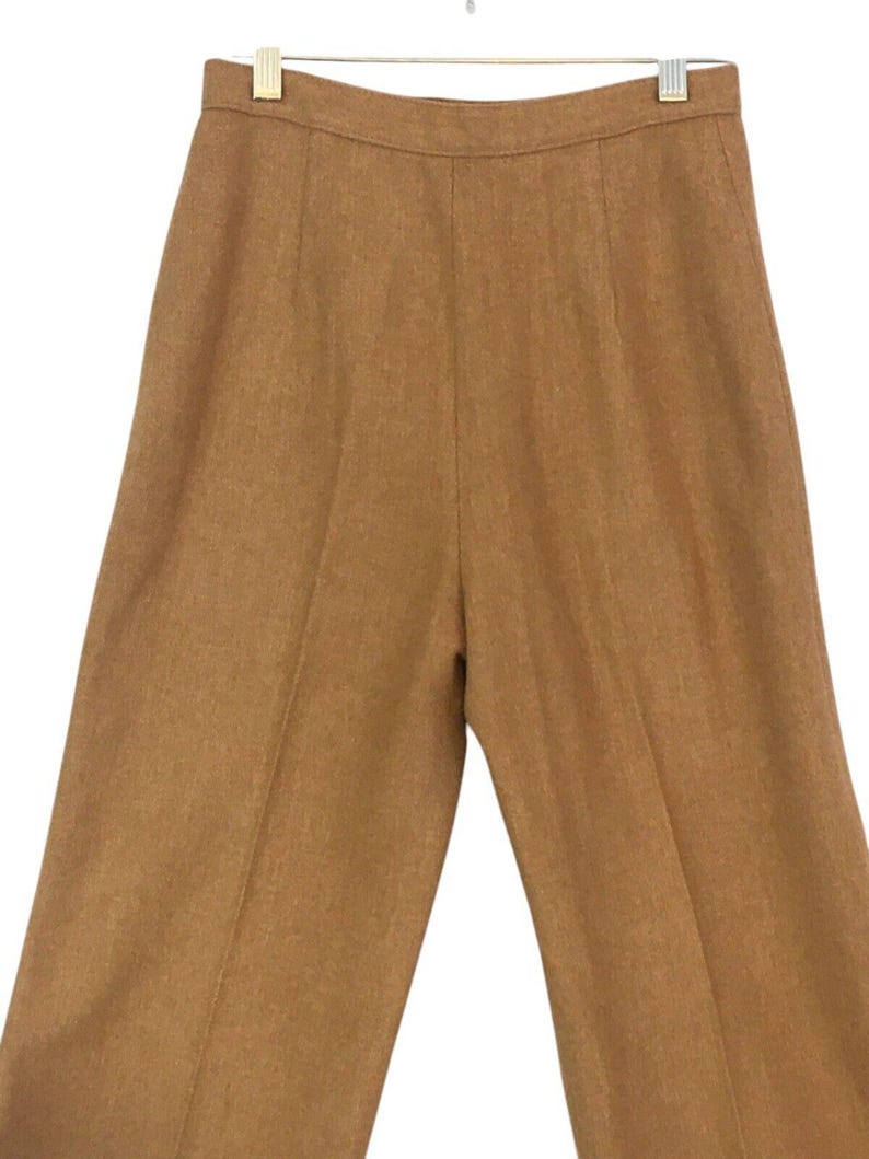 Bronson of California Vintage 70s Tan Wool Dress Pants, Bareback 7-8 ...