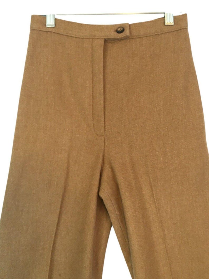 Bronson of California Vintage 70s Tan Wool Dress Pants, Bareback 7-8 ...