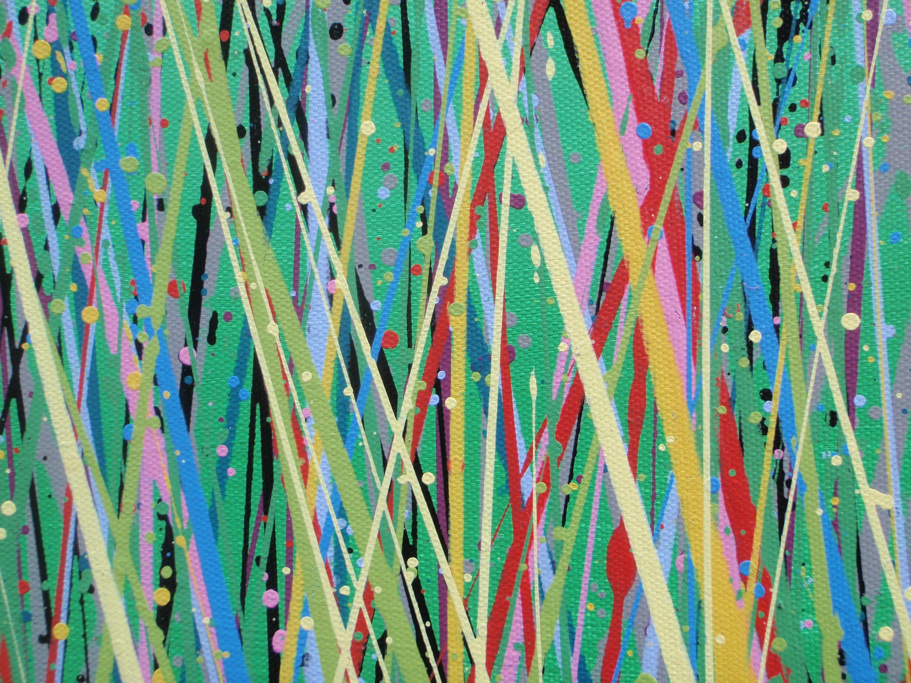 Very Large Abstract Grass Meadow Landscape Original Drip - Etsy