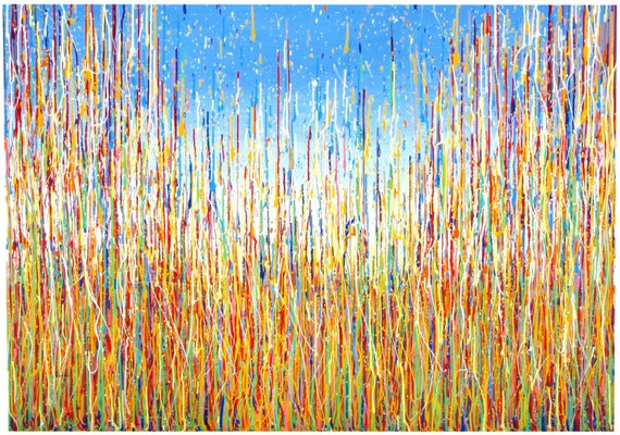 Drip Painting Landscape