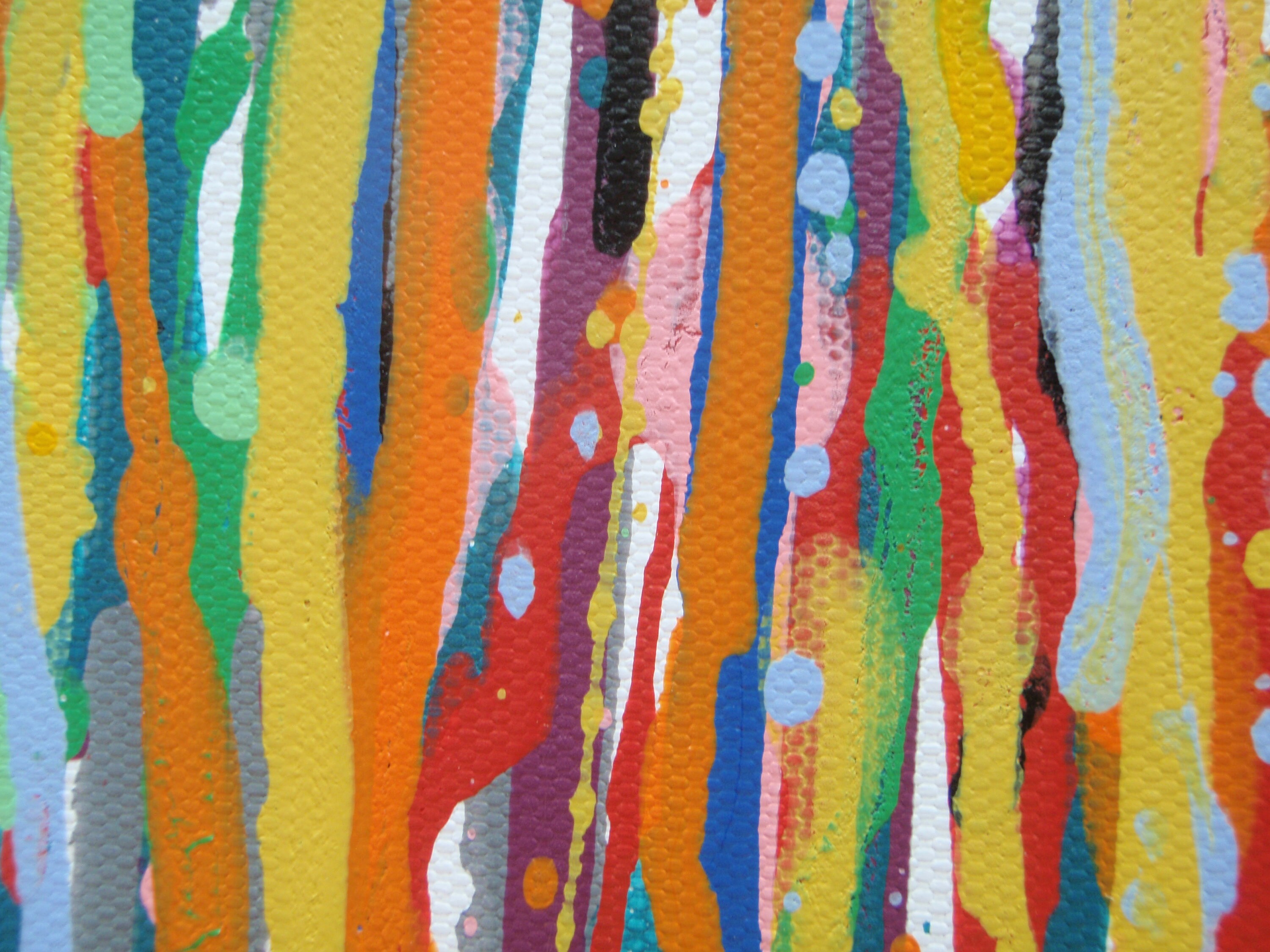 Very Large Drip and Splash Original Painting on Unstretched - Etsy UK