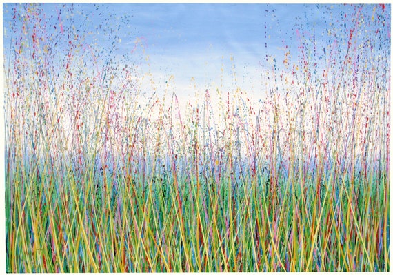 Drip Painting Landscape