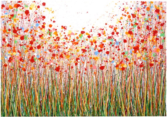 Drip Painting Landscape