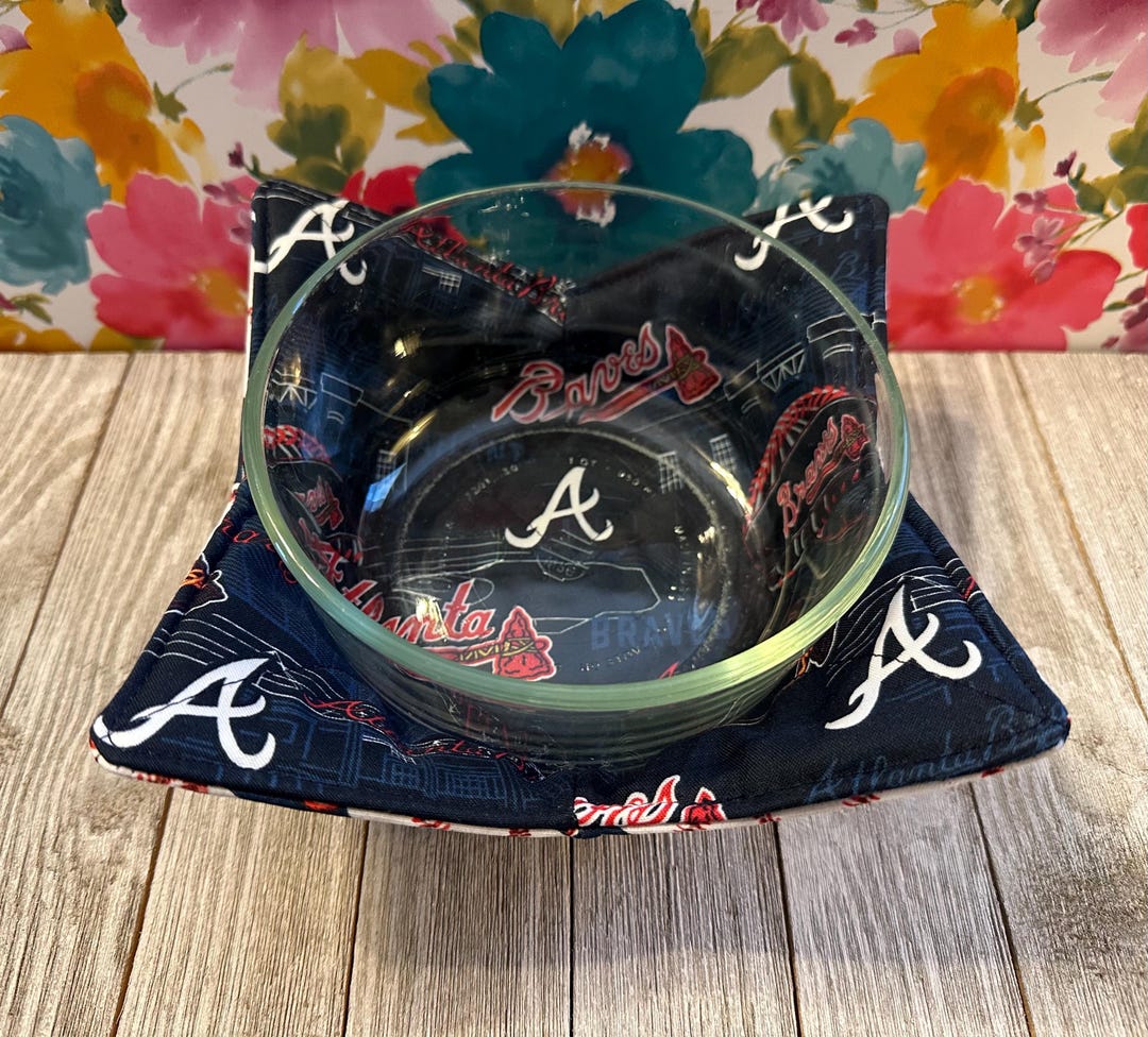 Handmade Reversible Microwavable Safe Bowl Cozy: Braves Baseball - Etsy