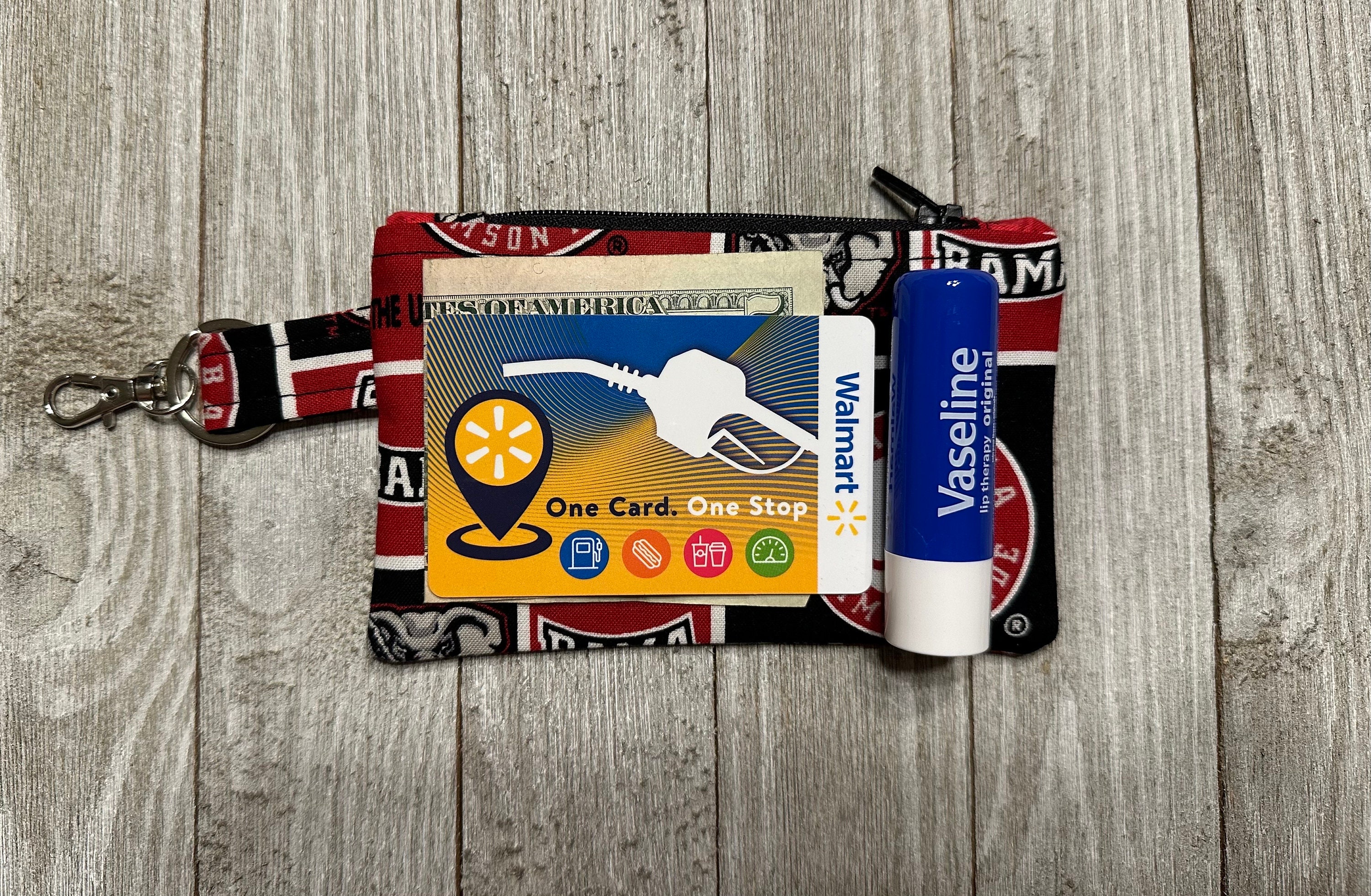 Handmade Cotton Zipper Coin Purse: Football - Etsy