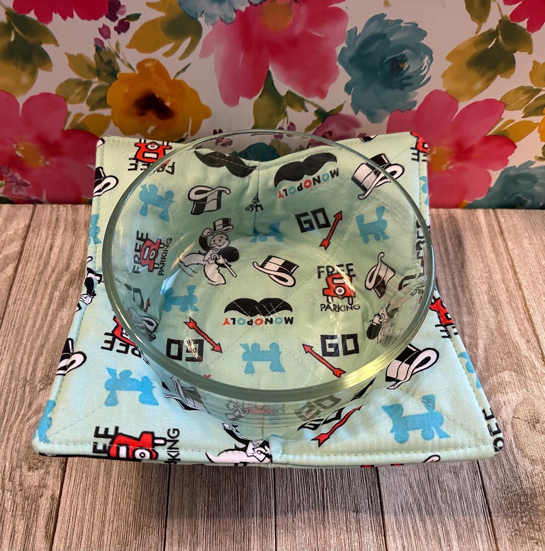 Mircowavable Safe Bowl Cozy: Money Board Game - Etsy