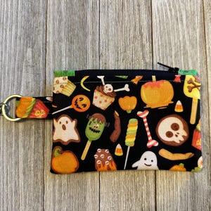 Handmade Cotton Zipper Coin Purse: Halloween - Etsy