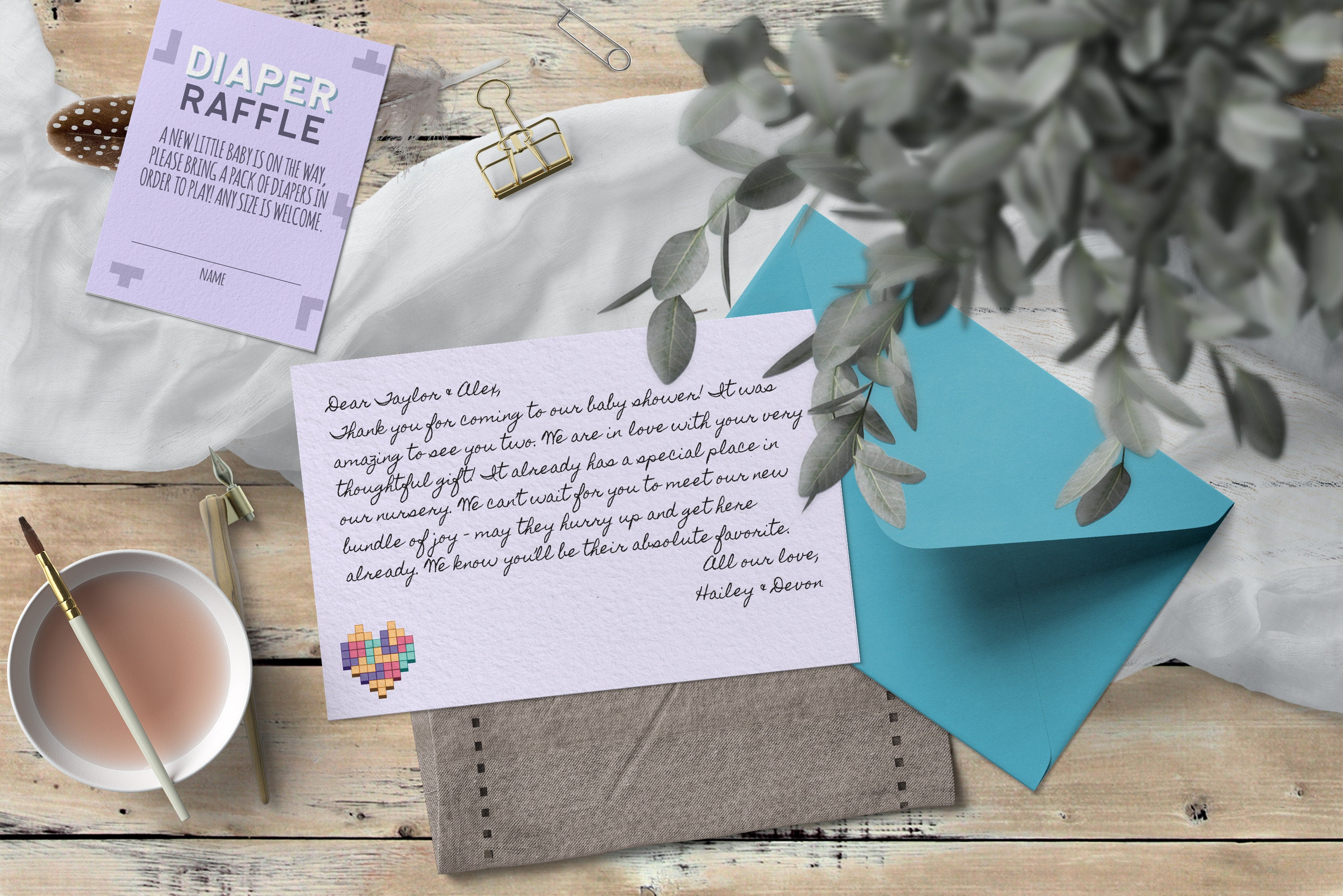 Tetris Video Game Baby Shower Invitation Bundle Nerdy Baby - Etsy