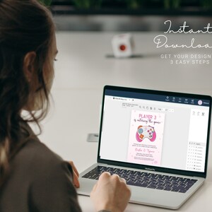 Video Game Controller Baby Shower Invitation Bundle, Player 3 Invite ...