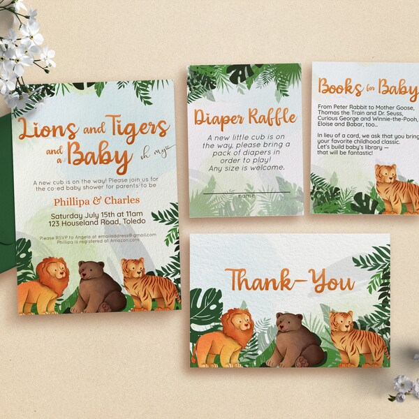 Tiger Baby Shower - Etsy