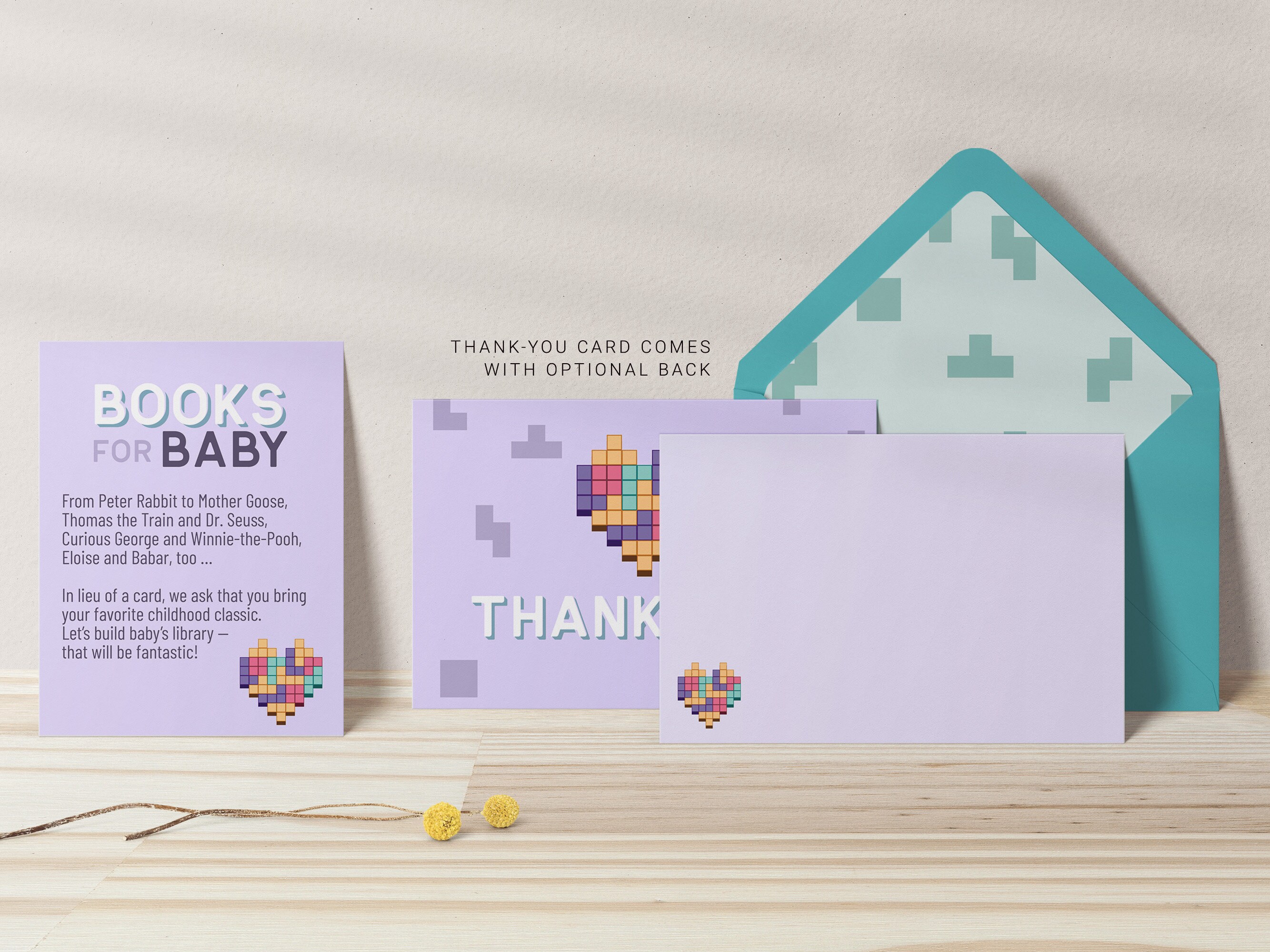 Tetris Video Game Baby Shower Invitation Bundle, Nerdy Baby Shower ...