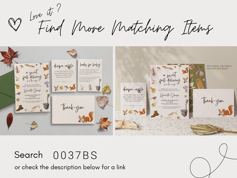 Cozy Fall Cottagecore Baby Shower Invitation, Boho September October ...