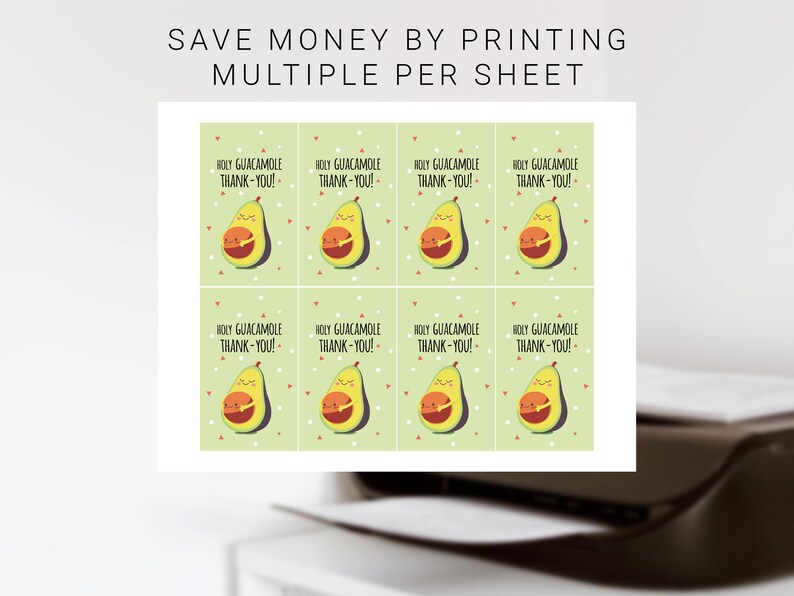 Avocado Baby Shower Favor Tag, Avocado Favor Tag, Holy Guacamole, Thank ...